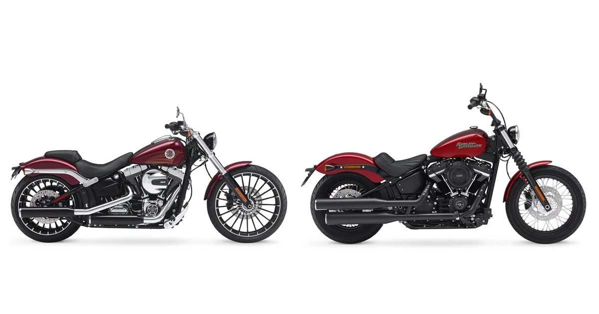 Motorrad Vergleich Harley-Davidson Softail Breakout FXSB 2017 vs ...