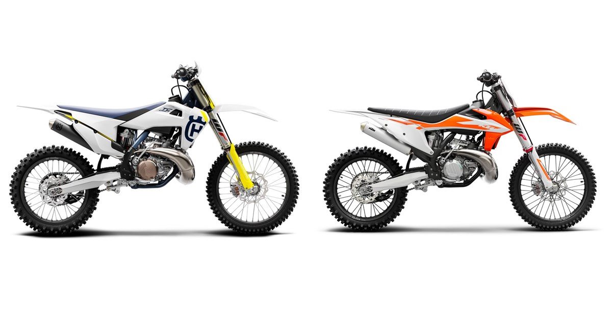 Motorrad Vergleich Husqvarna TC 250 2019 vs. KTM 250 SX 2020