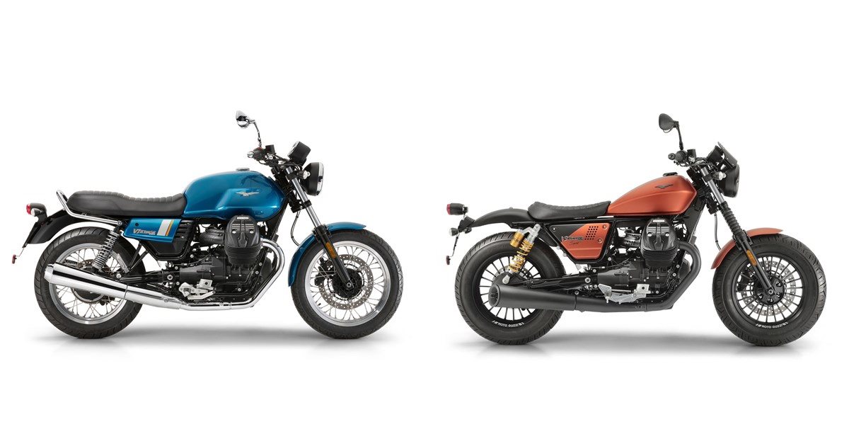 Motorrad Vergleich Moto Guzzi V7 III Special 2019 vs. Moto Guzzi V9 ...
