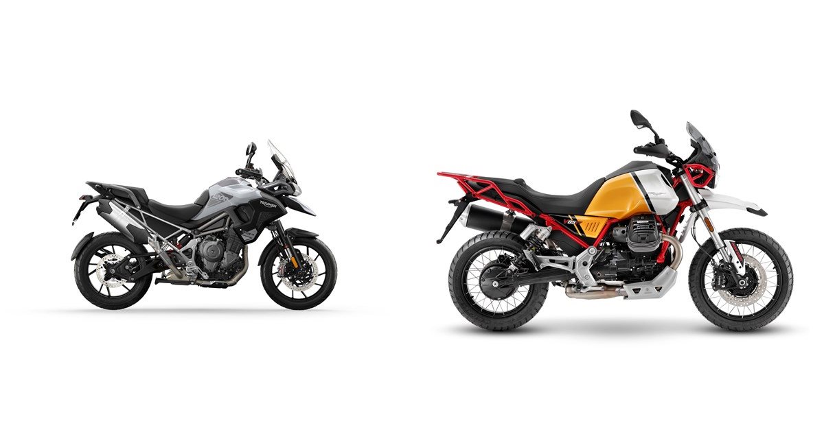 Triumph Tiger 1200 GT PRO 2023 vs Moto Guzzi V85 TT 2021