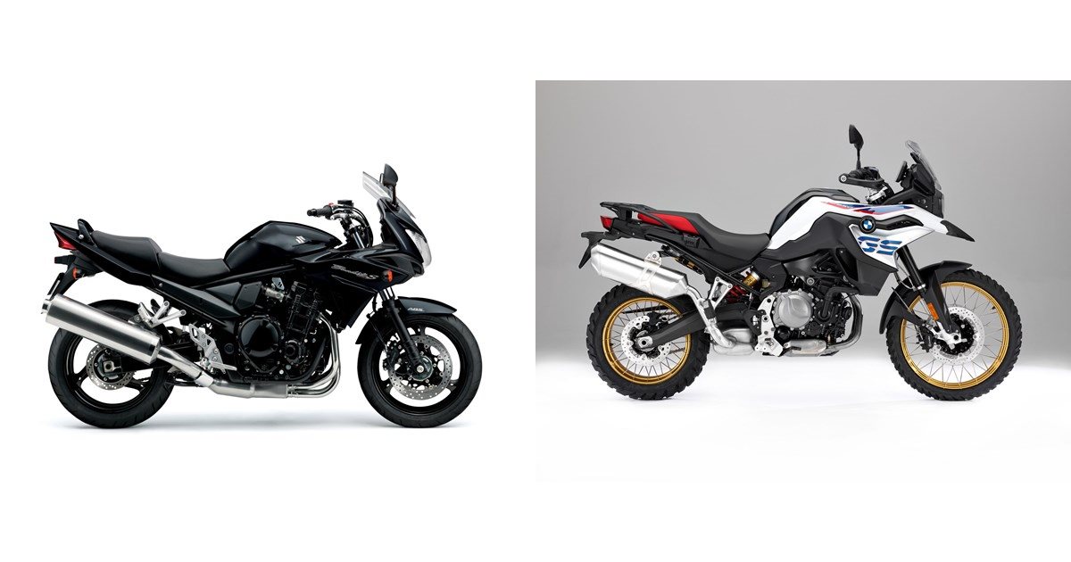Motorrad Vergleich Suzuki Bandit 1250S 2016 vs. BMW F 850 GS 2018