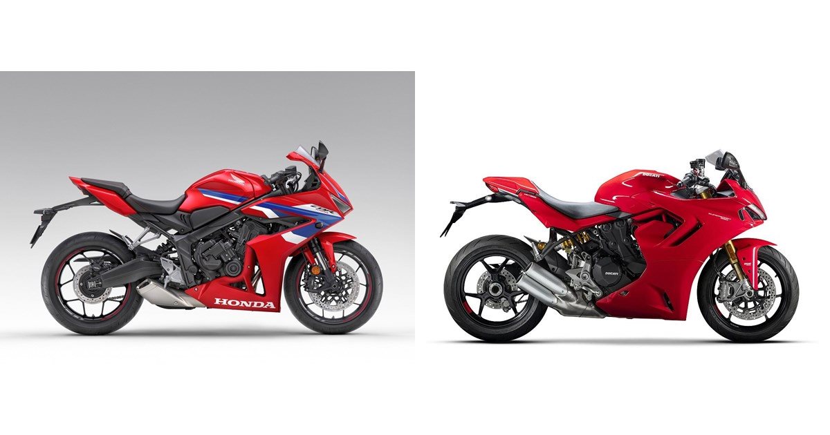 Honda CBR650R E-Clutch 2024 vs Ducati SuperSport 950 S 2023