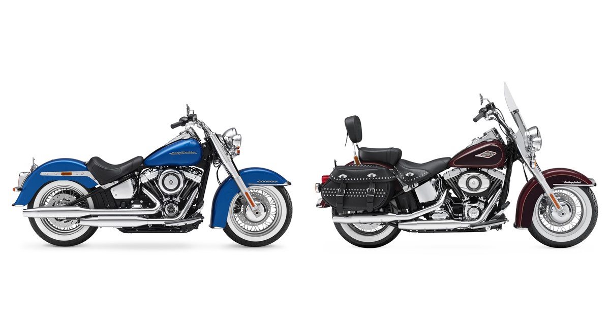 Motorrad Vergleich Harley-Davidson Softail Deluxe FLDE 2018 vs. Harley ...