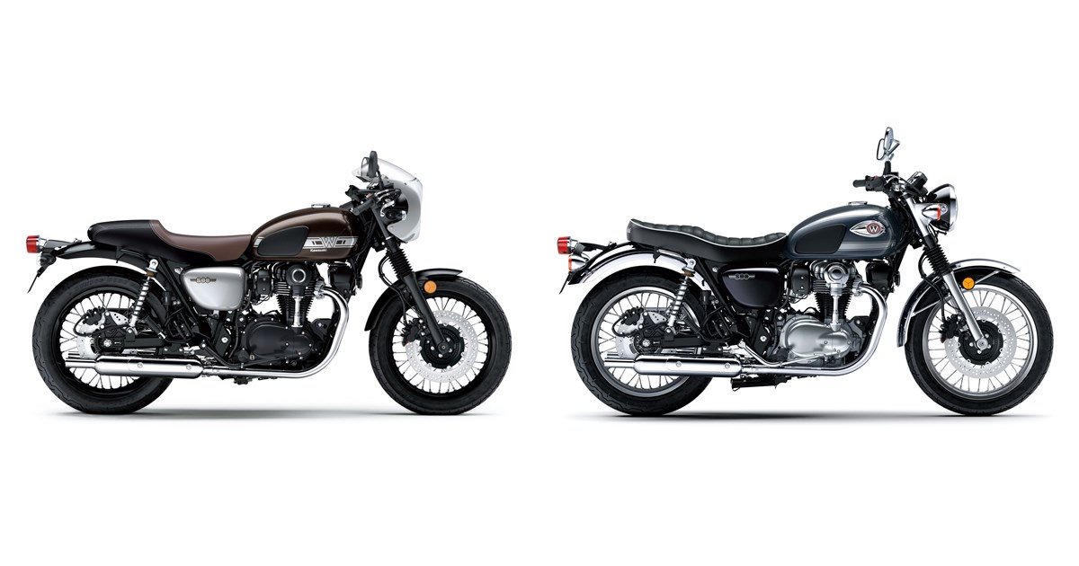 Motorrad Vergleich Kawasaki W800 Cafe 2020 vs. Kawasaki W800 2023