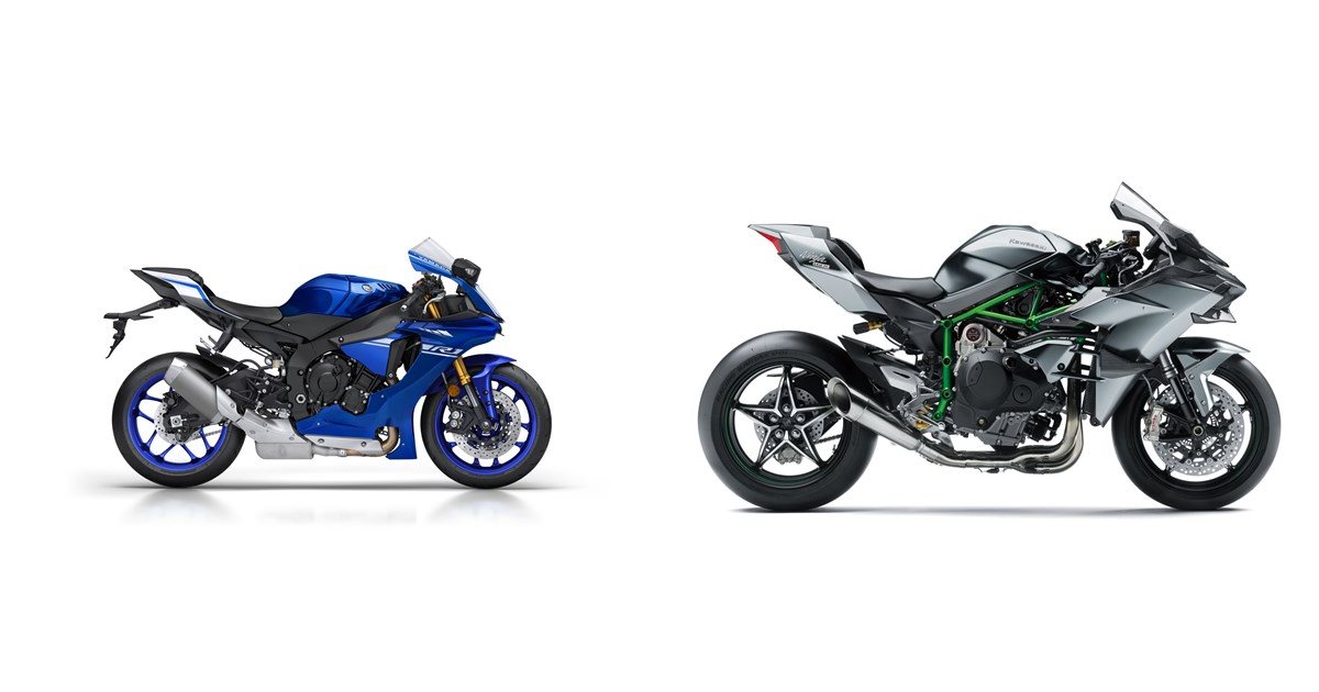 Yamaha R1 2019 vs Kawasaki Ninja H2R 2020