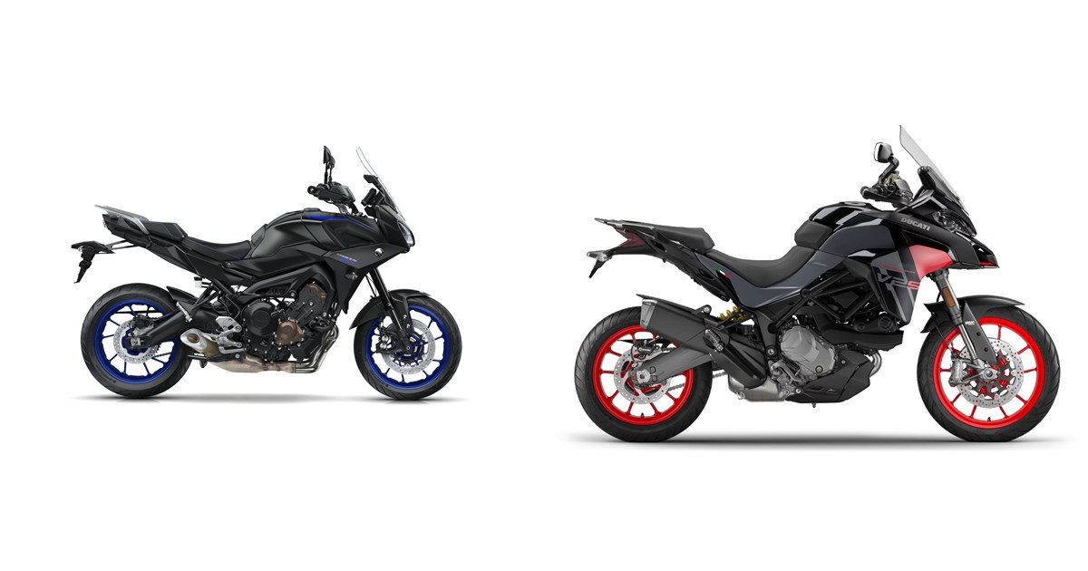 Motorrad Vergleich Yamaha Tracer 900 2018 vs. Ducati Multistrada V2 S 2024