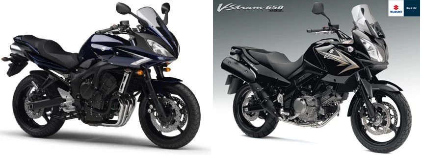 Motorrad Vergleich Yamaha FZ6 Fazer S2 2009 vs. Suzuki V-Strom 650 2010