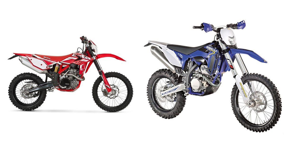 Motorrad Vergleich Beta RR 350 4T 2016 vs. Sherco 3.0i Racing 2013