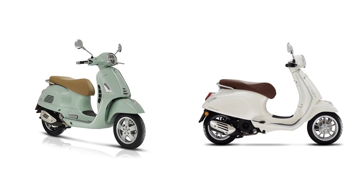 Motorrad Vergleich Vespa GTS 300 hpe 2019 vs. Vespa Primavera 125 2022