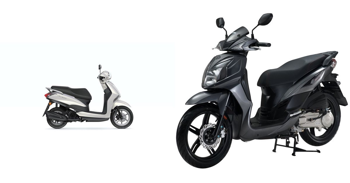 Motorrad Vergleich Yamaha D'elight 2022 vs. Sym Symphony SR 125 2019