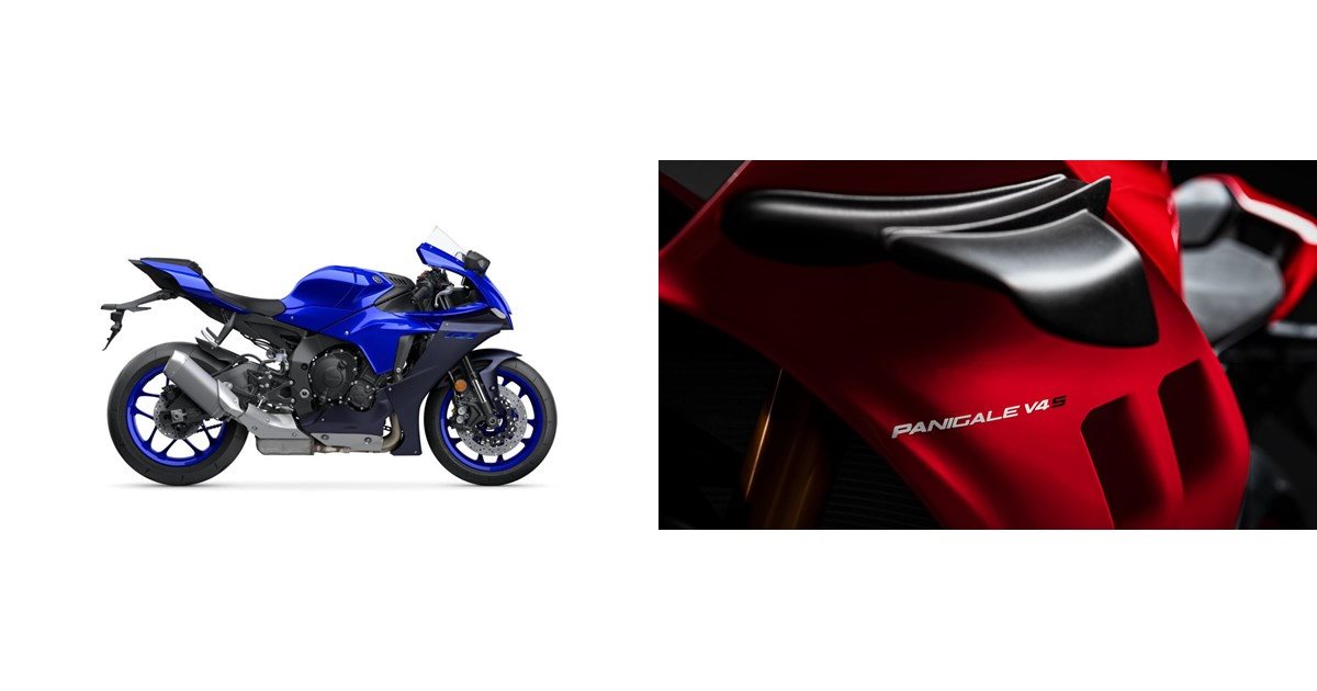 Motorrad Vergleich Yamaha R1 2023 vs. Ducati Panigale V4 S 2020