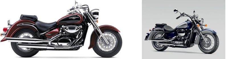 Motorrad Vergleich Suzuki VL 800 Volusia 2007 vs. Honda VT 750 Shadow 2009