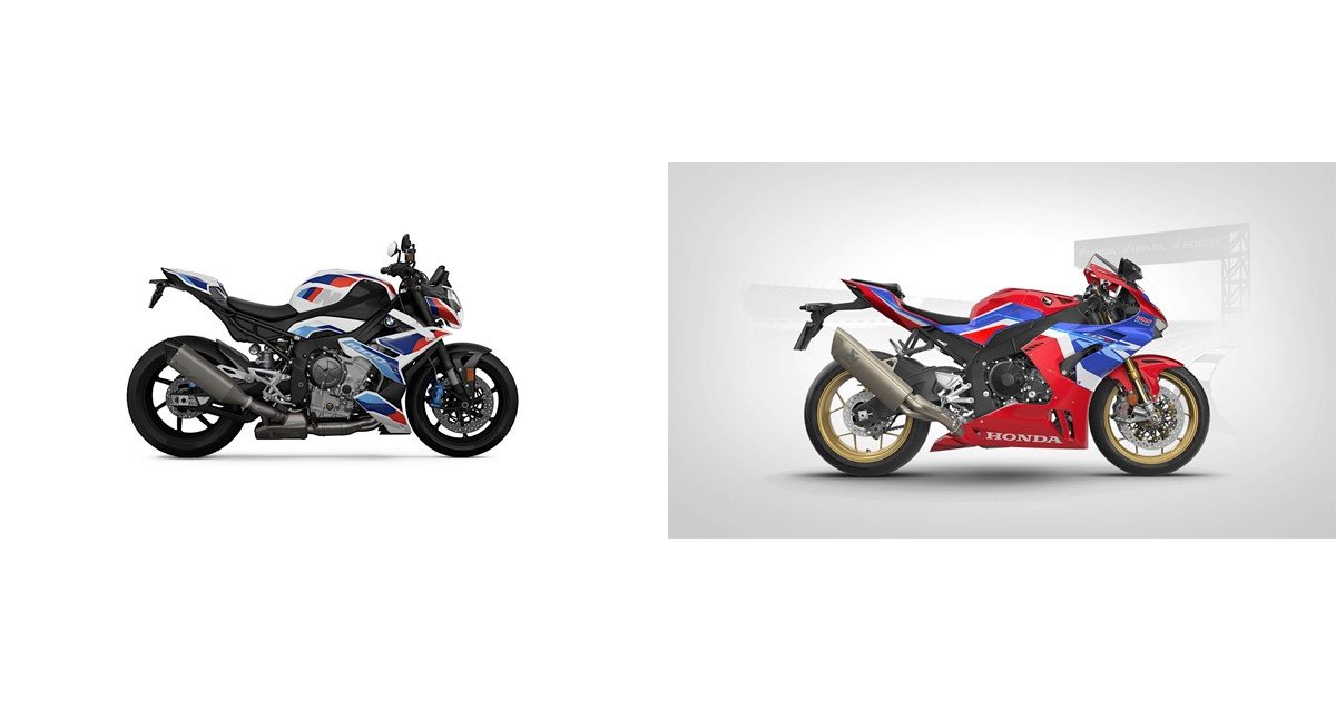 Motorrad Vergleich BMW M 1000 R 2023 vs. Honda CBR1000RR-R Fireblade SP 2023