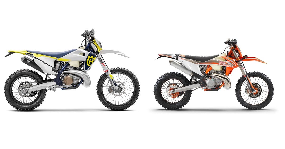 Motorrad Vergleich Husqvarna TE 300i 2023 vs. KTM 300 EXC TPI Erzberg Edition 2022