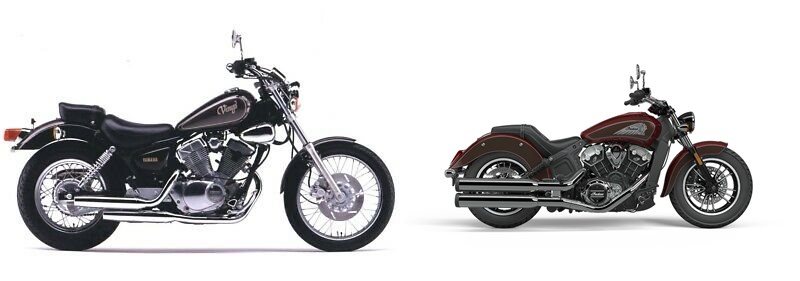 Yamaha XV 250 Virago 2021 vs Indian Scout 2021