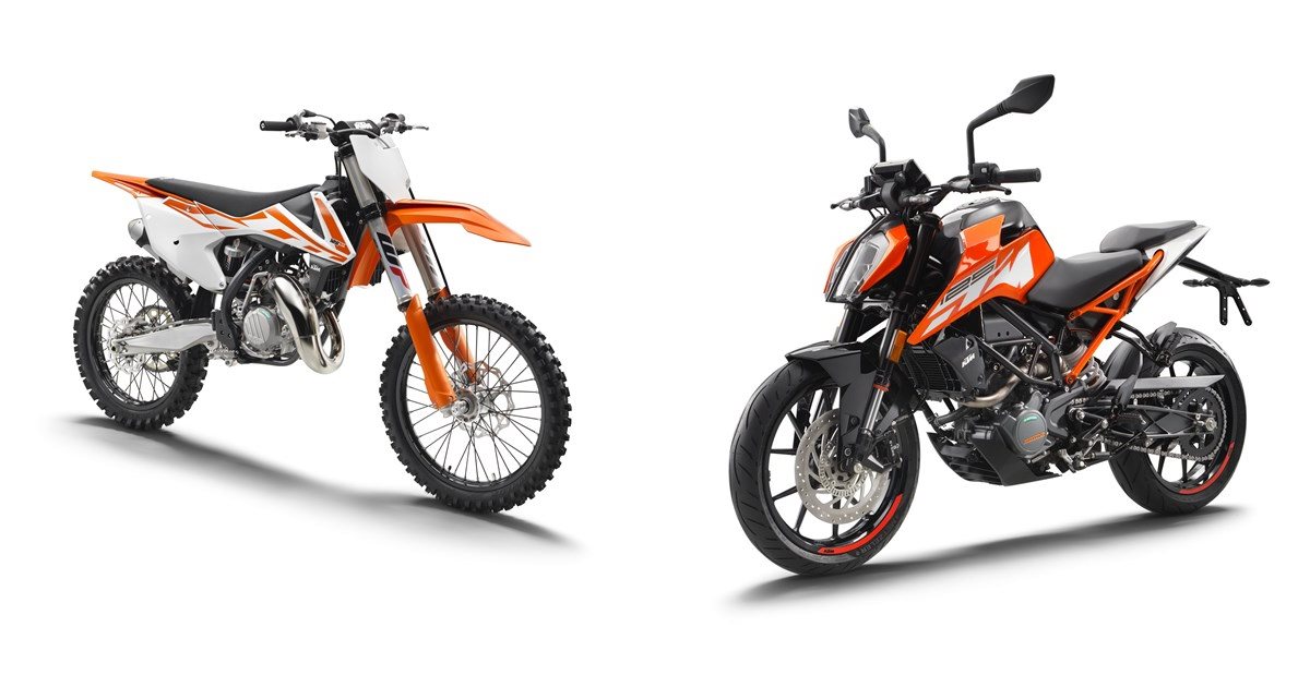 Motorrad Vergleich KTM 125 SX 2017 vs. KTM 125 Duke 2017