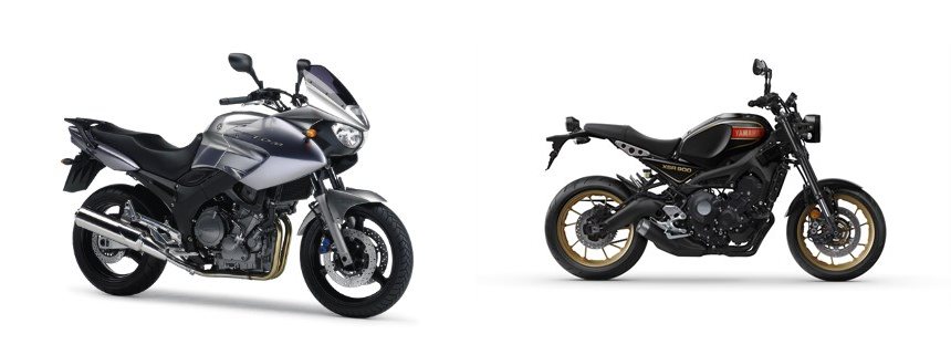 Motorrad Vergleich Yamaha TDM 900 2005 vs. Yamaha XSR900 2020