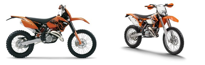 Motorrad Vergleich KTM 125 EXC 2007 vs. KTM 125 EXC 2013