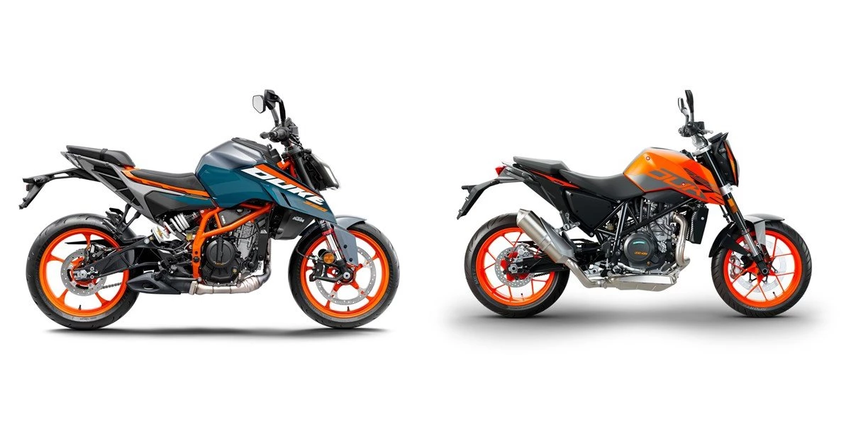 Motorrad Vergleich KTM 390 Duke 2024 vs. KTM 690 Duke 2019