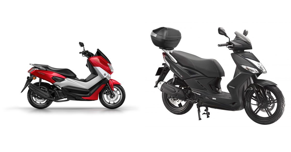 Motorrad Vergleich Yamaha NMAX 125 2017 vs. Kymco Agility 16 Plus 125i ...