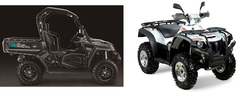 Motorrad Vergleich CFMOTO UForce 800 V2 EFI 4x4 2018 vs. Linhai 600 EFI ...