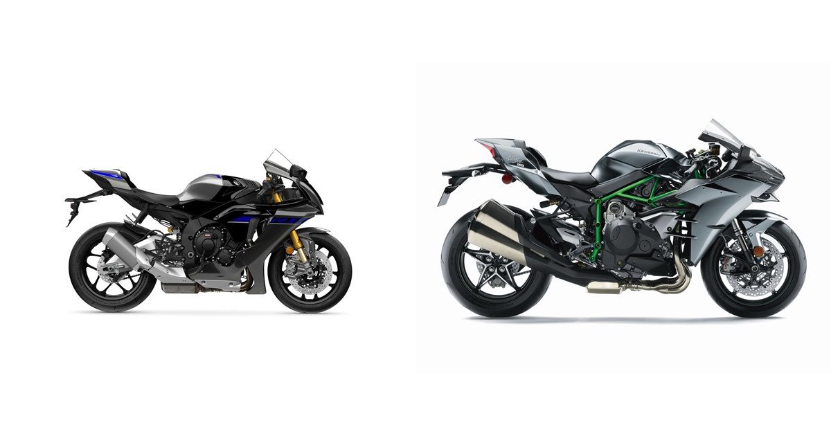 Yamaha R1M 2024 vs Kawasaki Ninja H2 Carbon 2018