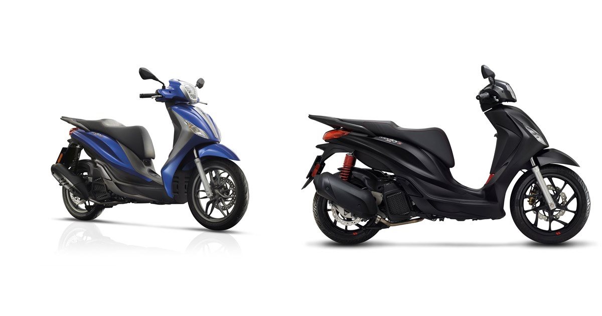 Motorrad Vergleich Piaggio Medley S 125 ie IGET 2018 vs. Piaggio Medley 125 S 2023