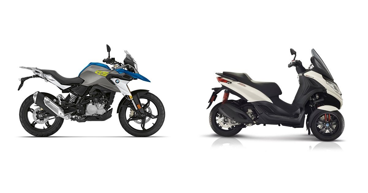 BMW G 310 GS 2020 vs Piaggio MP3 300 Sport 2021
