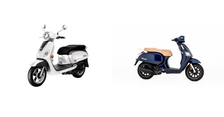 Motorrad Vergleich Sym Fiddle III 50 2018 vs. Online Memory 50 ABS 2022