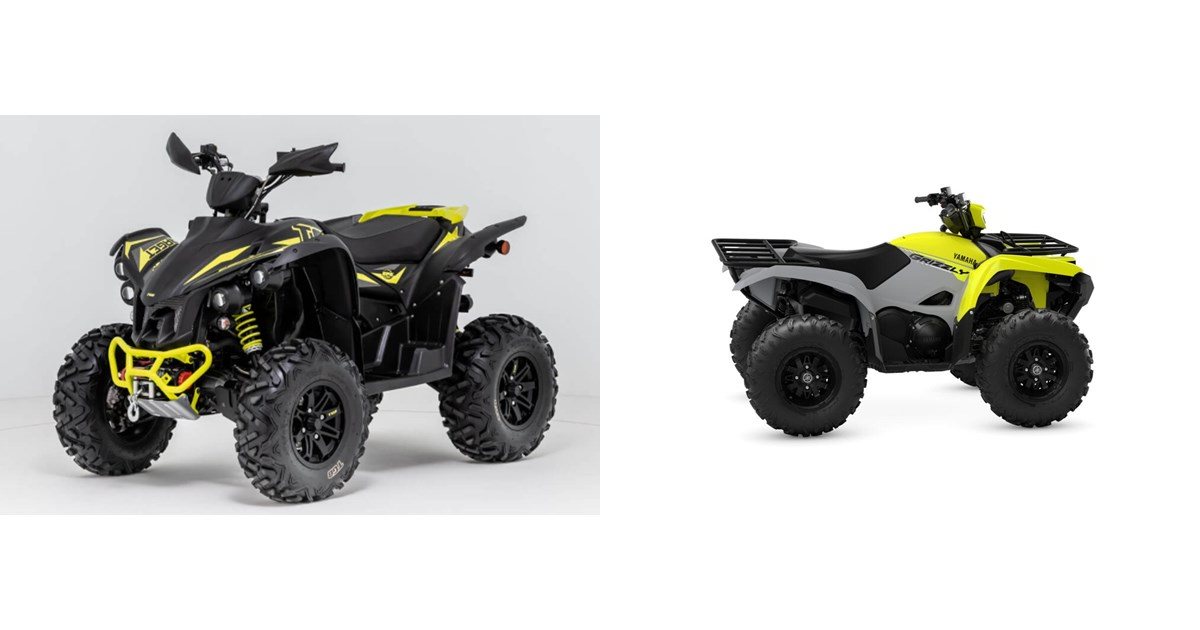Motorrad Vergleich TGB Target 600 EPS LOF 2022 vs. Yamaha Grizzly 700 ...