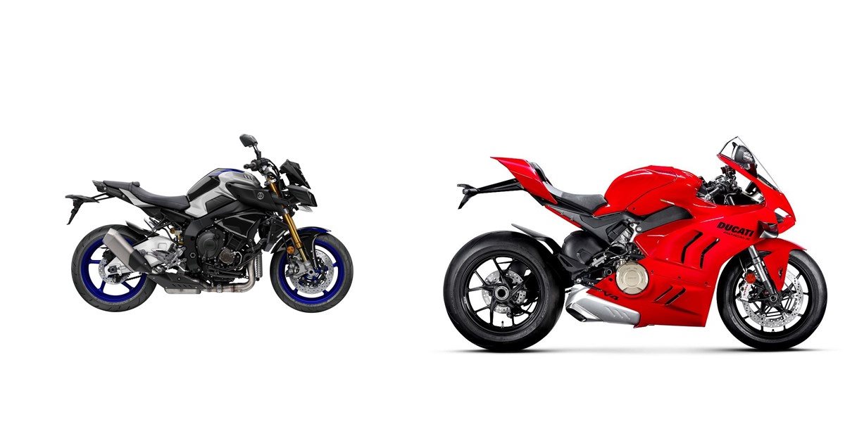 Motorrad Vergleich Yamaha MT-10 SP 2017 vs. Ducati Panigale V4 2023