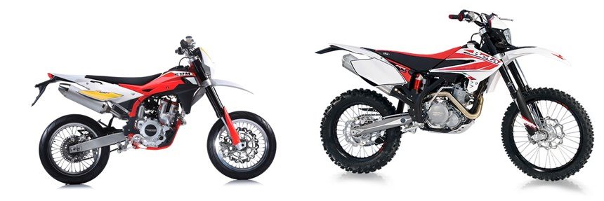 Motorrad Vergleich SWM SM 500 R 2017 vs. Beta RR 525 2009
