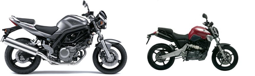 Motorrad Vergleich Suzuki SV650 2008 vs. Yamaha MT-03 2008