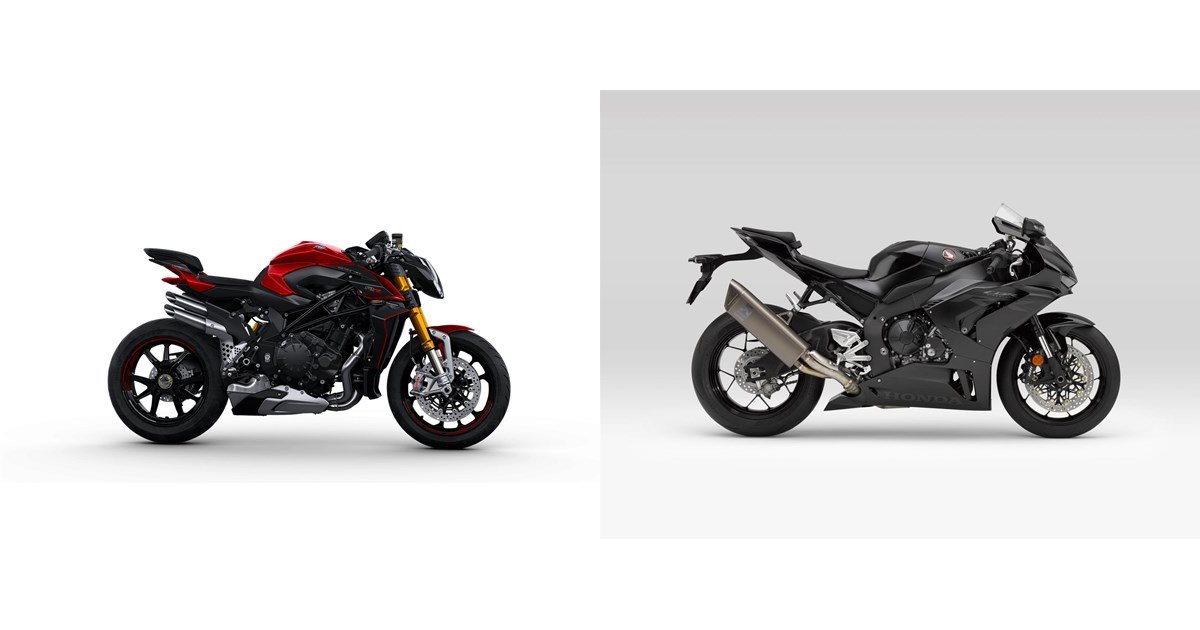 Motorrad Vergleich MV Agusta Brutale 1000 RR 2023 vs. Honda CBR1000RR-R Fireblade 2021