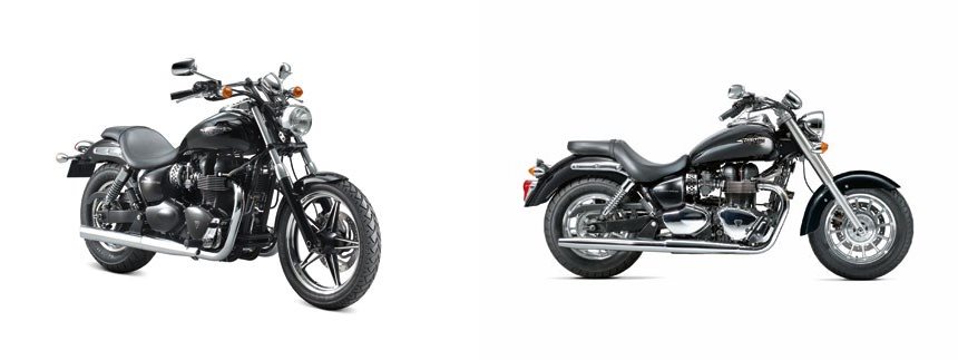 Motorrad Vergleich Triumph Speedmaster 2012 vs. Triumph America 2012