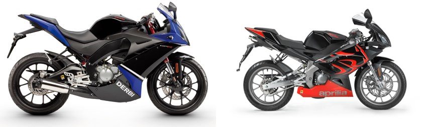 Motorrad Vergleich Derbi GPR 50 Racing 2011 vs. Aprilia RS 50 2009