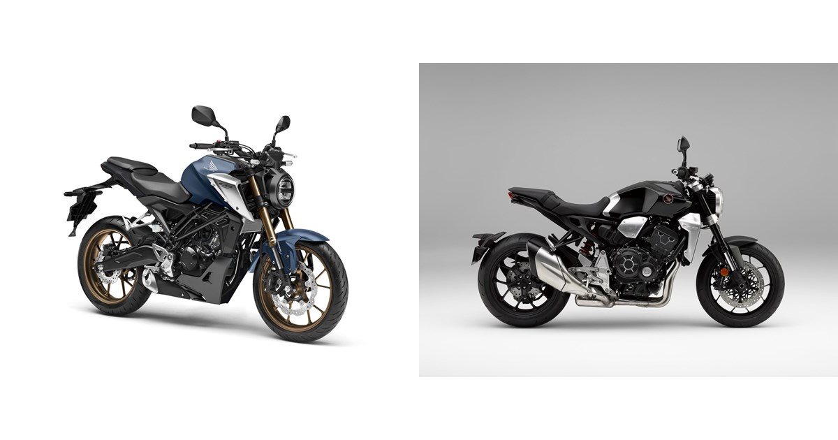 Motorrad Vergleich Honda CB125R 2021 vs. Honda CB 1000 R 2018
