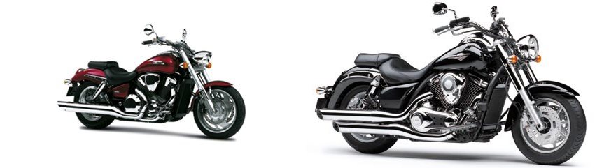 Motorrad Vergleich Honda VTX 1800 2005 vs. Kawasaki VN 1700 Classic 2009