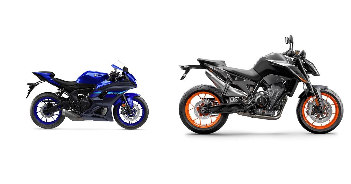 Yamaha R7 2024 vs KTM 890 Duke 2021