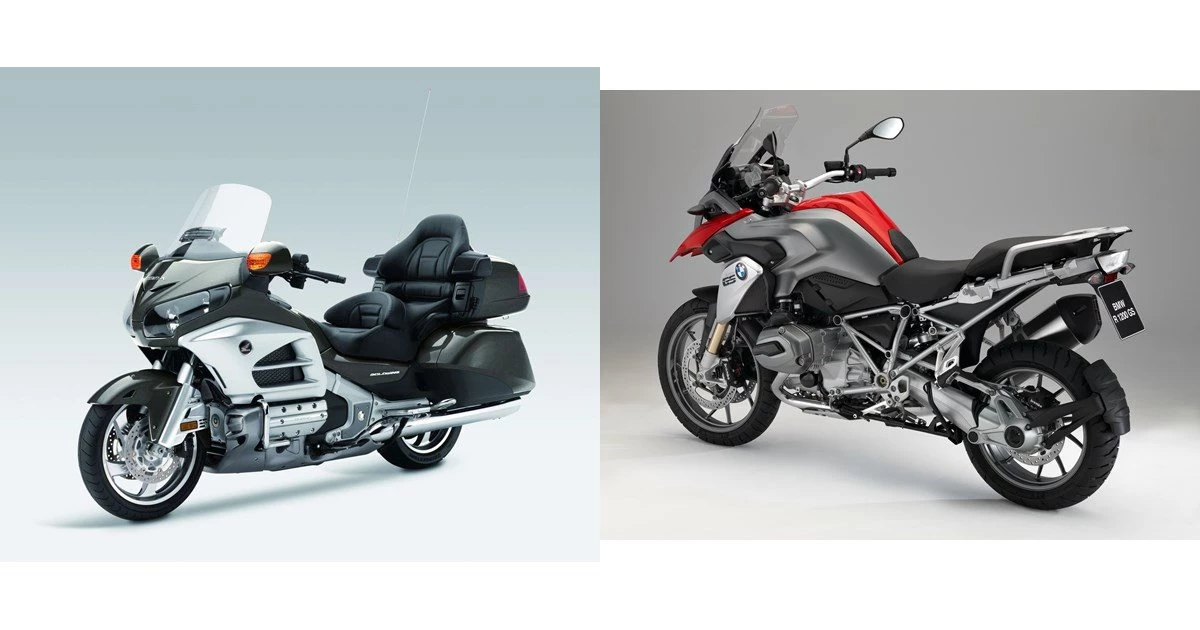 Motorrad Vergleich Honda GL 1800 Goldwing 2013 vs. BMW R 1200 GS 2013