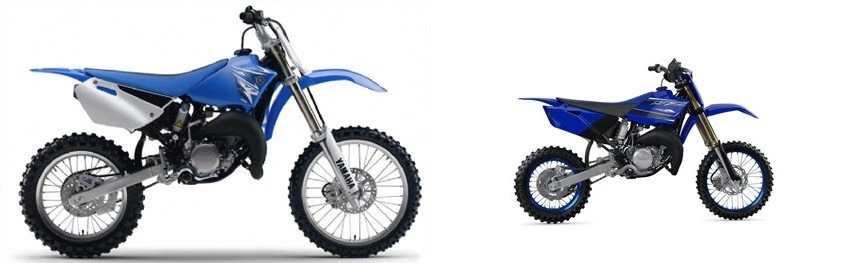 Motorrad Vergleich Yamaha YZ 85 LW 2012 vs. Yamaha YZ85 2021