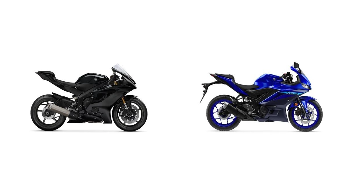 Yamaha R6 RACE 2024 vs Yamaha R3 2024