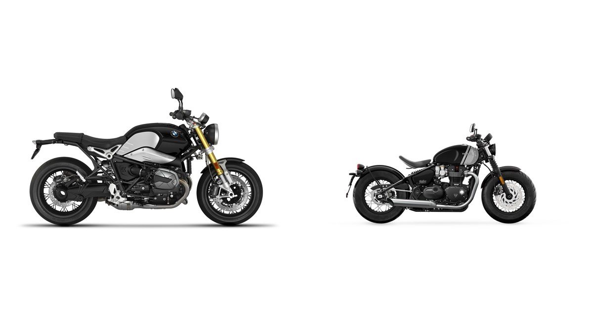 BMW R nineT 2023 vs Triumph Bonneville Bobber 2024