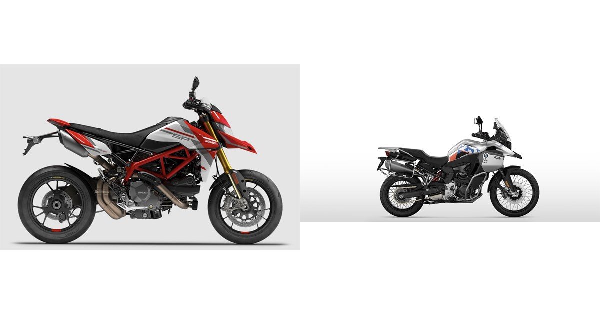 Ducati Hypermotard 950 SP 2024 vs BMW F 900 GS Adventure 2024