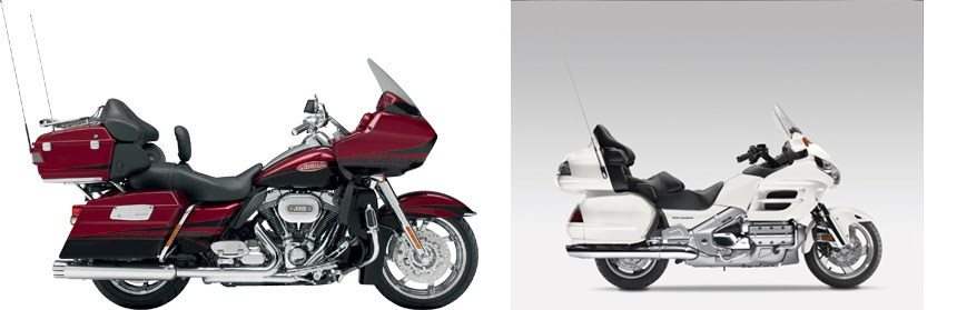 Motorrad Vergleich Harley-Davidson CVO Road Glide Ultra FLTRUSE 2011 vs ...