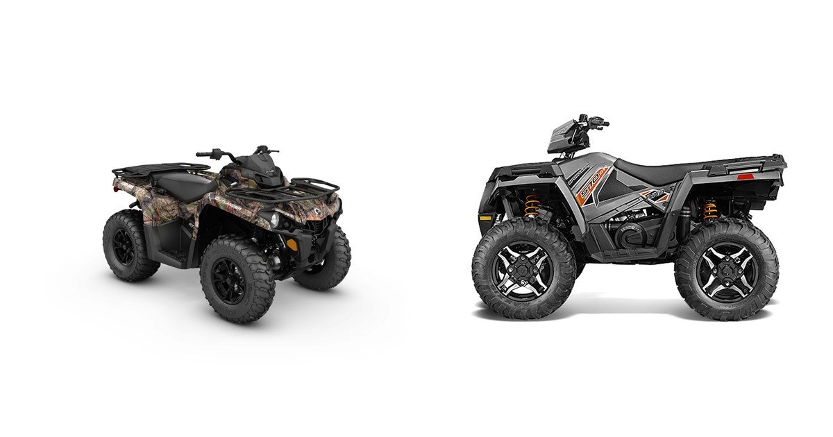 Motorrad Vergleich Can-Am Outlander 570 DPS 2017 vs. Polaris Sportsman ...