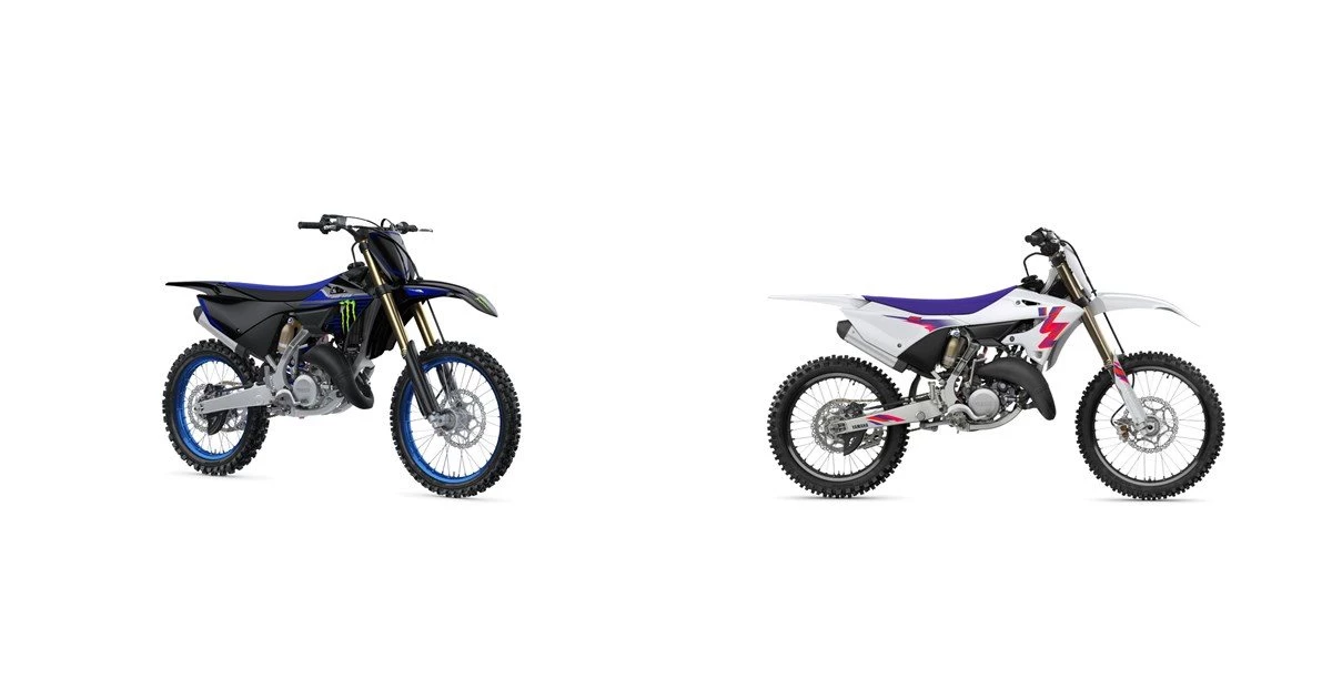 Yamaha YZ125 Monster Energy Yamaha Racing Edition 2023 vs Yamaha YZ125 ...