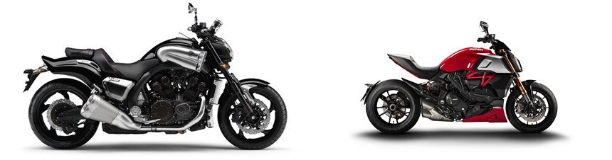 Yamaha V-MAX 2009 vs Ducati Diavel 1260 S 2020