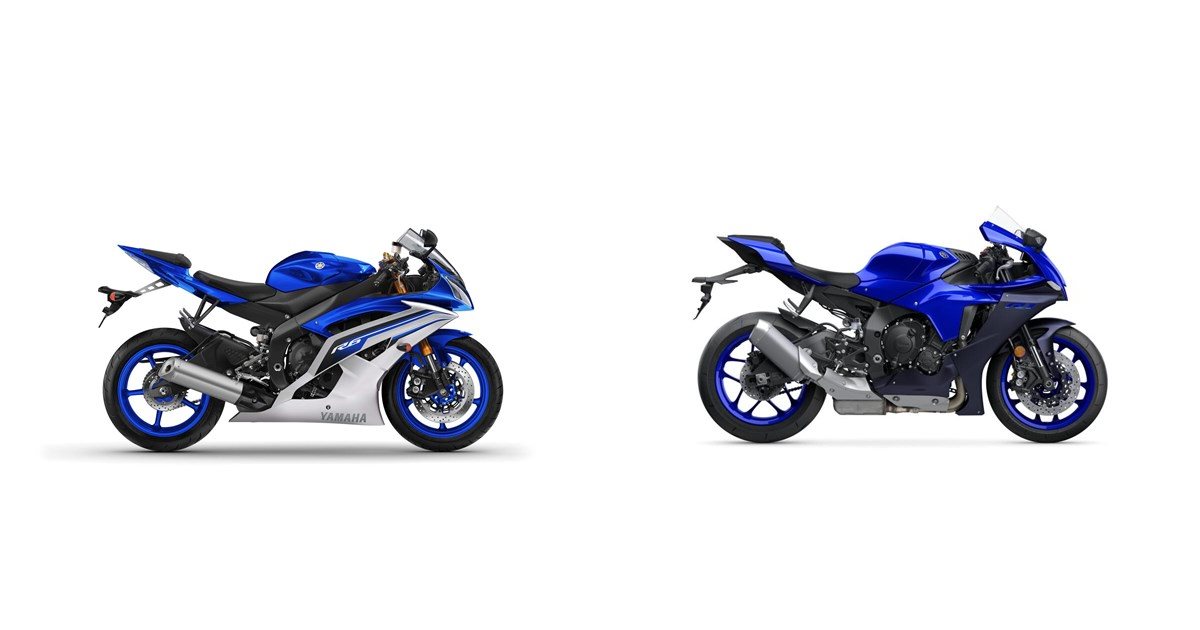 Motorrad Vergleich Yamaha YZF-R6 2017 vs. Yamaha R1 2023