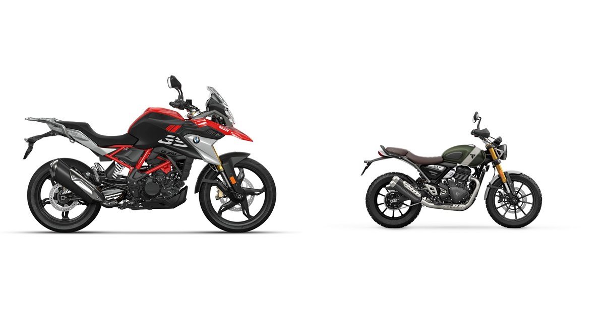 Comparaison des motos BMW G 310 GS 2024 VS. Triumph Scrambler 400 X 2024